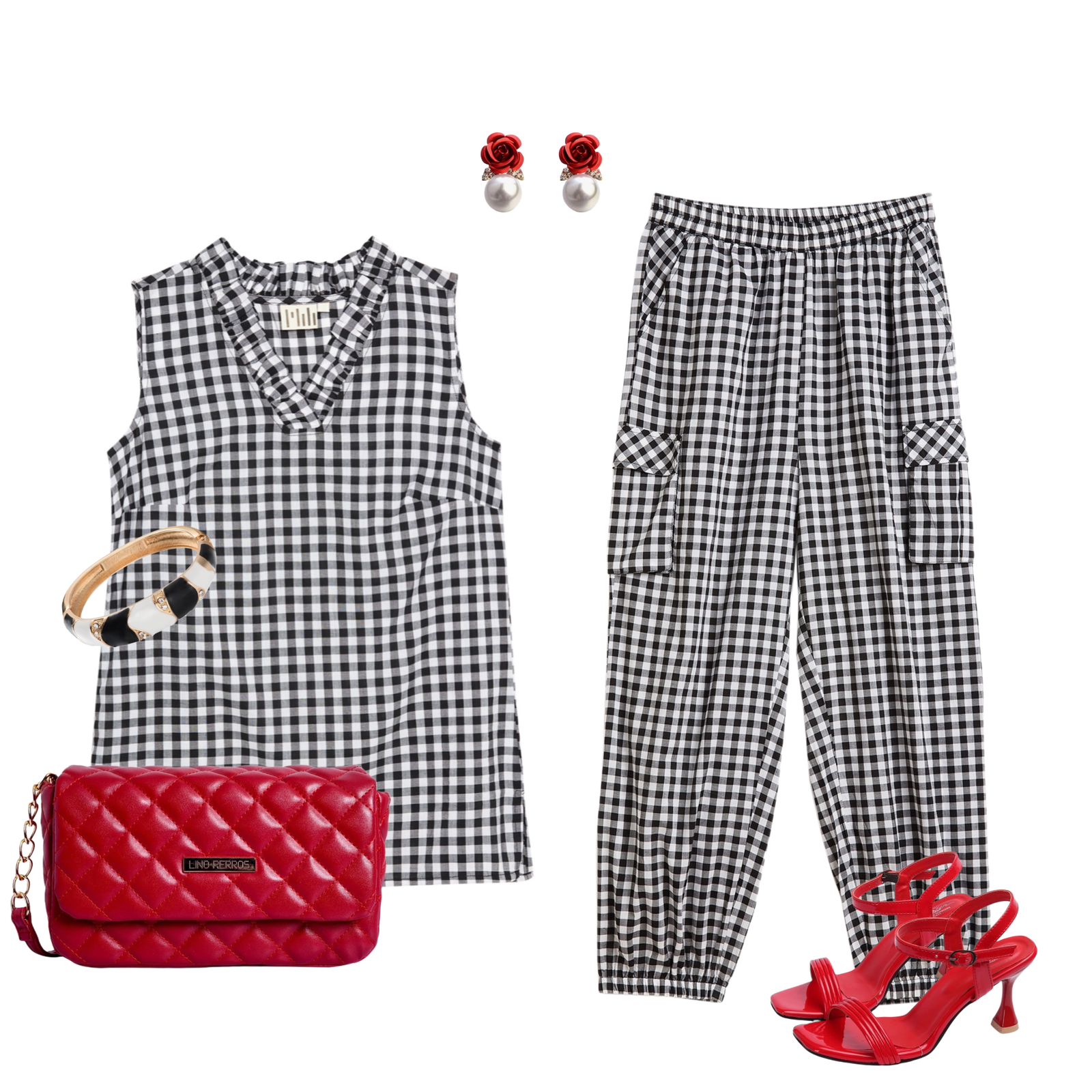 Style your Black & White check cord set – ilovemili.com